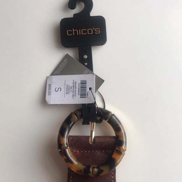 Chico's | Accessories | Chicos Braided Bailey Wide Belt In Cognac New ...